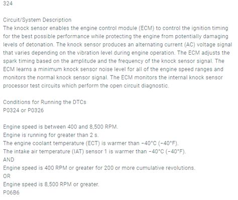 Code P Knock Sensor I Have Received This Code Times