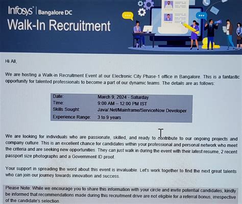 Infosys Hiring Experience Infosyscareers Hiringalerts Referral