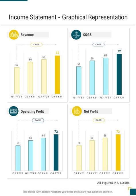 Financial Proposal Income Statement Graphical Representation One Pager