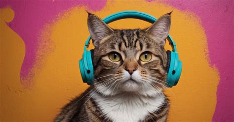 Причудливые котики в наушниках | Пикабу