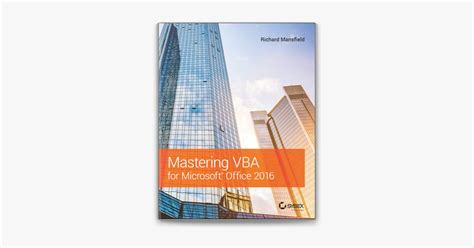 ‎mastering Vba For Microsoft Office 2016 By Richard Mansfield On Apple