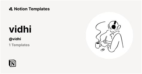 Vidhi Template Creator Notion Marketplace