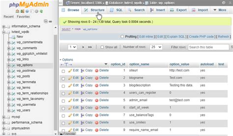 Modifying Fields In Database Tables With Phpmyadmin Liquid Web