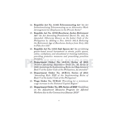 Labor Code Of The Philippines Codal Centralbooks