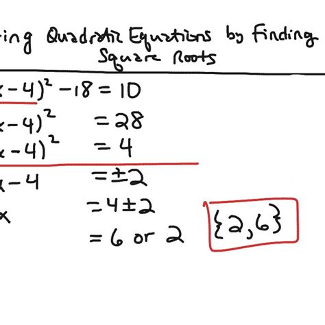 Solving Quadratic Equations By Extracting Square Roots Worksheets With