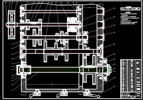 机床主传动设计autocad 2004模型图纸下载 懒石网