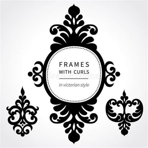 Vector Set With Classical Ornament In Victorian Style Stock Vector Illustration Of Moroccan