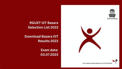 Rgukt Iiit Basara Selection List 2023