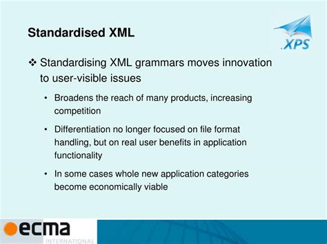ppt ecma tc46 xml paper specification xps powerpoint presentation