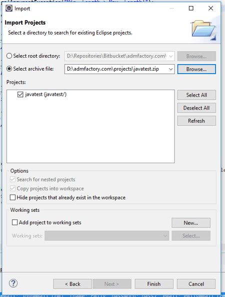 How To Import And Export Java Projects In Eclipse Admfactory