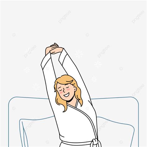 아침 개념에 긍정적인 느낌 침대 아침 침실 Png 일러스트 및 벡터 에 대한 무료 다운로드 Pngtree