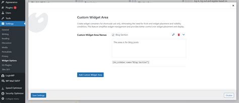 Exciting Update Discover The New Custom Widget Area