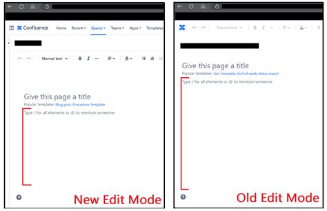 Confluence Cloud New Vs Old Edit Mode
