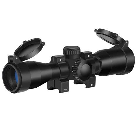 Ma3ty 4x32 Crossbow Scope Red Green Illuminated Reticle Compact Optics With Mount Archery