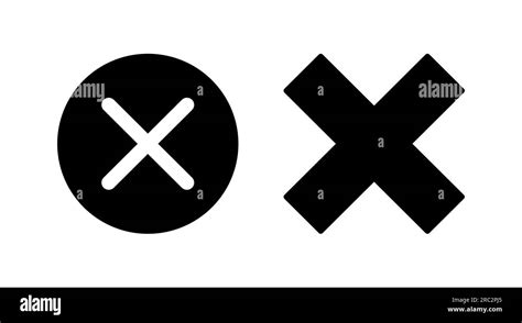 Close Vector Icon Delete Icon Remove Cancel Exit Symbol Stock Vector Image Art Alamy