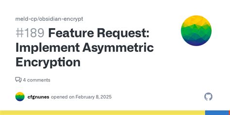 Feature Request Implement Asymmetric Encryption · Issue 189 · Meld Cp