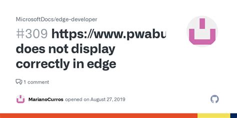 generate does not display correctly in edge