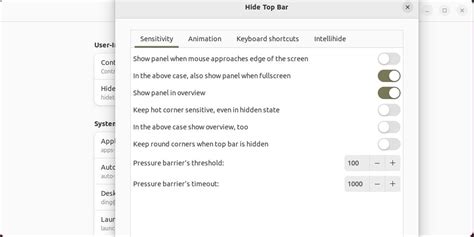 How To Auto Hide The Top Bar In Ubuntu