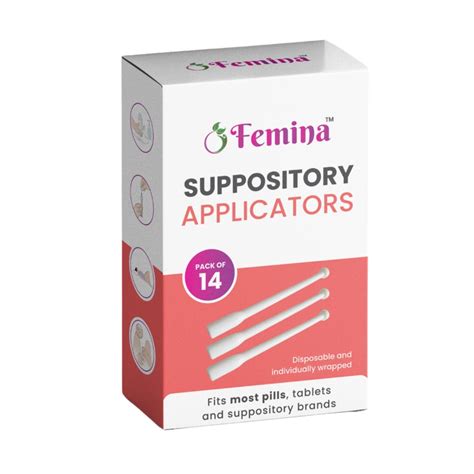 Femina™ Suppository Applicators Comfort Hygiene And Convenience