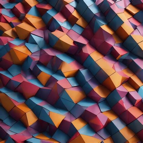 Premium Ai Image 3d Rendering Of An Abstract Angular Composition