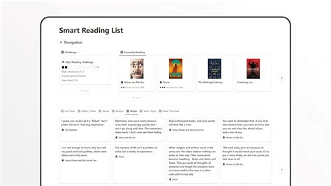 Smart Reading List Notion Template Notion Everything