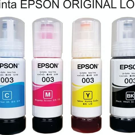 Jual Tinta Epson L Original Asli Loose Pack Set Black Cyan Magenta Yellow