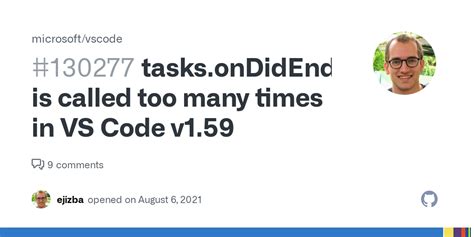 Tasksondidendtaskprocess Is Called Too Many Times In Vs Code V159