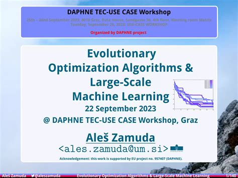 evolutionary optimization algorithms and large scale machine learning ppt