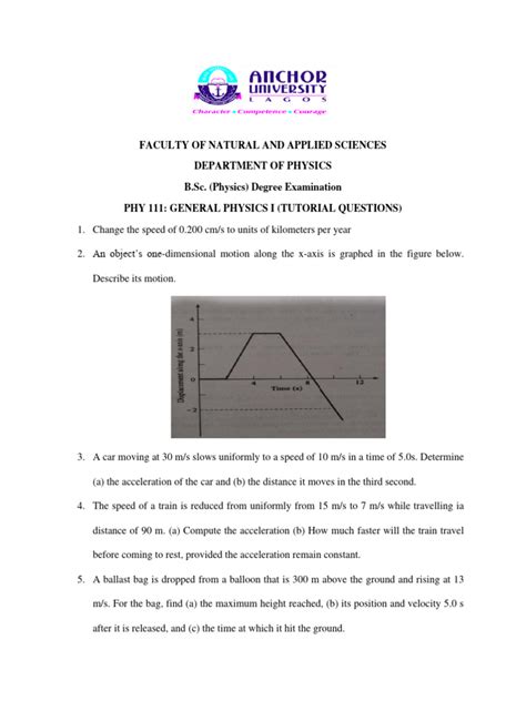 Physics Questions Pdf Force Acceleration
