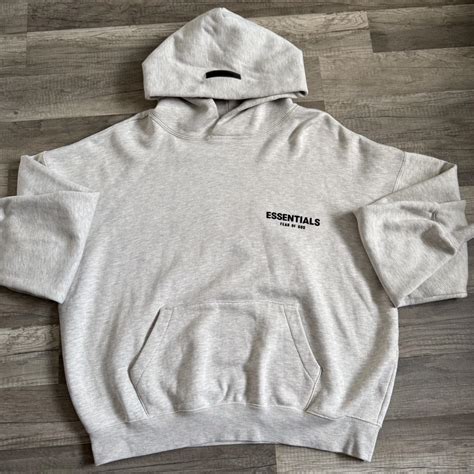 Light Oatmeal Color Essentials Hoodie Size Depop