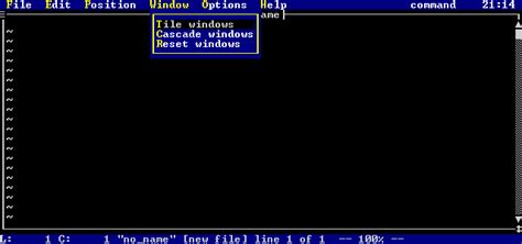 Open Watcom 20 Vi Editor