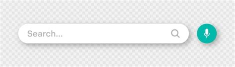 Premium Vector Search Bar With Round Corners Internet Browser Engine With Search Box Address