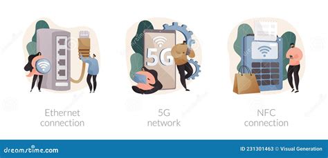 Network Infrastructure Abstract Concept Vector Illustrations Stock Vector Illustration Of