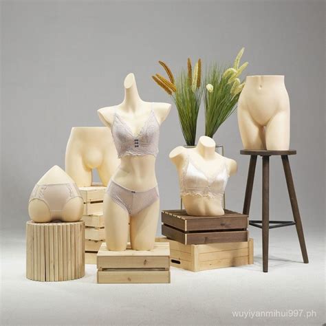 Push Up Underwear Mannequin Mens And Womens Half Body Bra Window