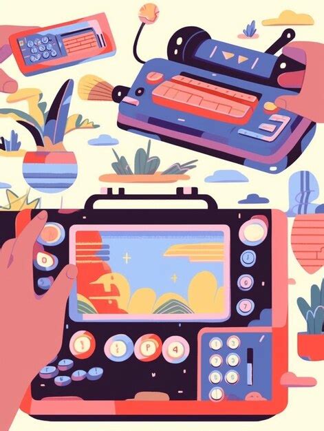 Premium Photo Illustration Of A Person Playing A Video Game With A Controller Generative Ai