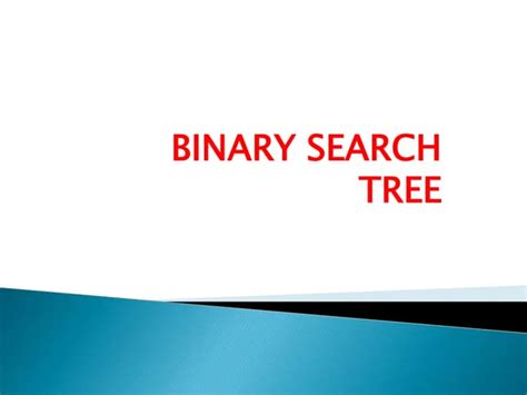 Binary Search Tree Ppt