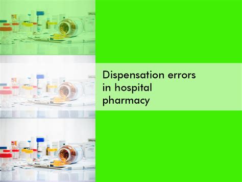 Dispensation Errors In Hospital Pharmacy Download Scientific Diagram
