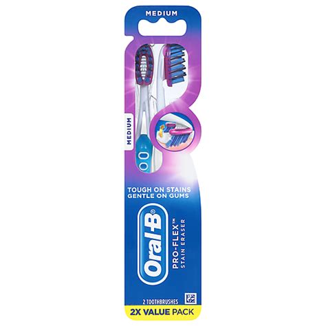Oral B Toothbrushes Medium 2x Value Pack 2 Ea Oral Care Sun Fresh