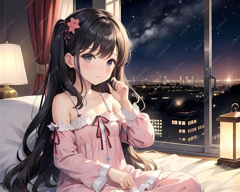 Premium Ai Image Cute Anime Girl Vector Ai Generated