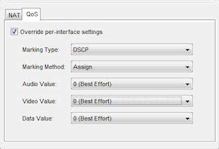 Enable QoS Marking And Prioritization In A Policy