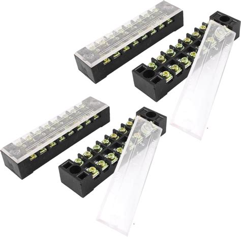 Amazon Com Aexit 4 Pcs Audio Video Accessories Dual Row 8P Screw Connector Electric Barrier