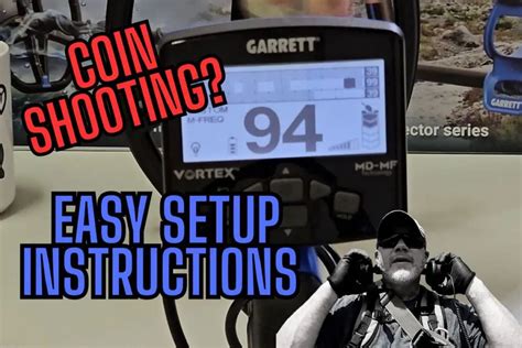 How To Set Up A Coin Program For The Garrett Vortex Vx9 Mental Metal Detecting
