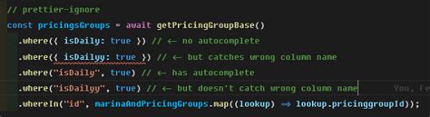 Make Typescript Support Better Using Lessons From Typed Knex · Issue