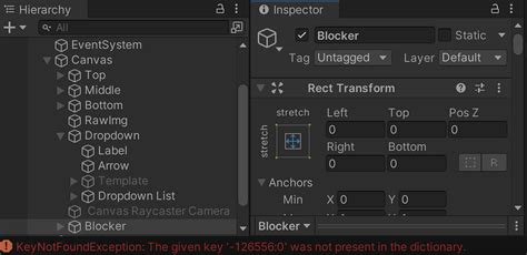 textmeshpro dropdown causes crash due to layering issue unity engine unity discussions