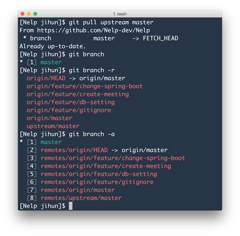 Git Remote Branch 가져오기 Jihuns Development Blog