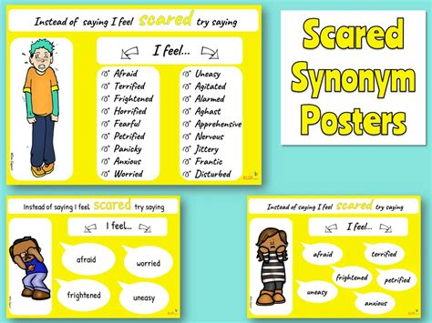 Scared Synonym Posters Elsa Support Synonym Posters Synonyms For