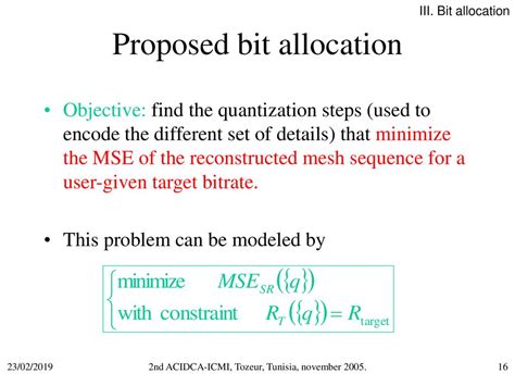 Wavelet Based Compression Of 3d Mesh Sequences Ppt Download