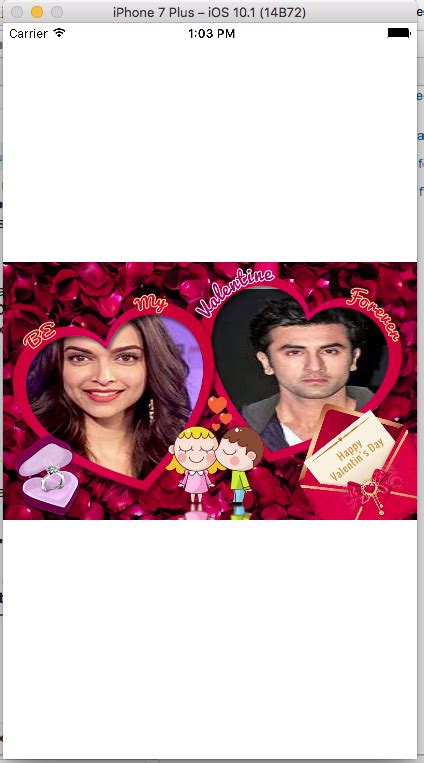 Ios IPhone Set ImageView In Transparent Portion Of The Image Stack Overflow