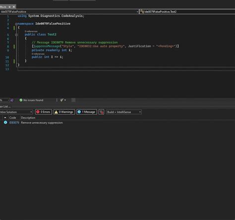 Ide0079 False Positive For Ide0032 Using In Class