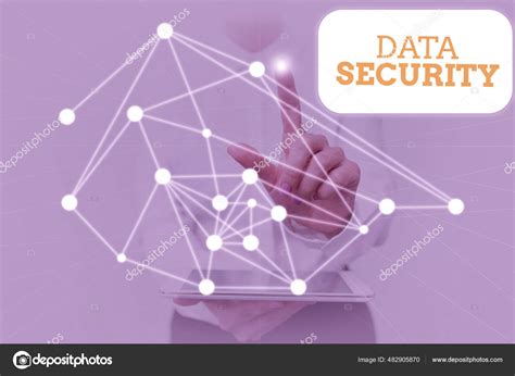 Conceptual Display Data Security Business Showcase Protected Important An Individualal Data